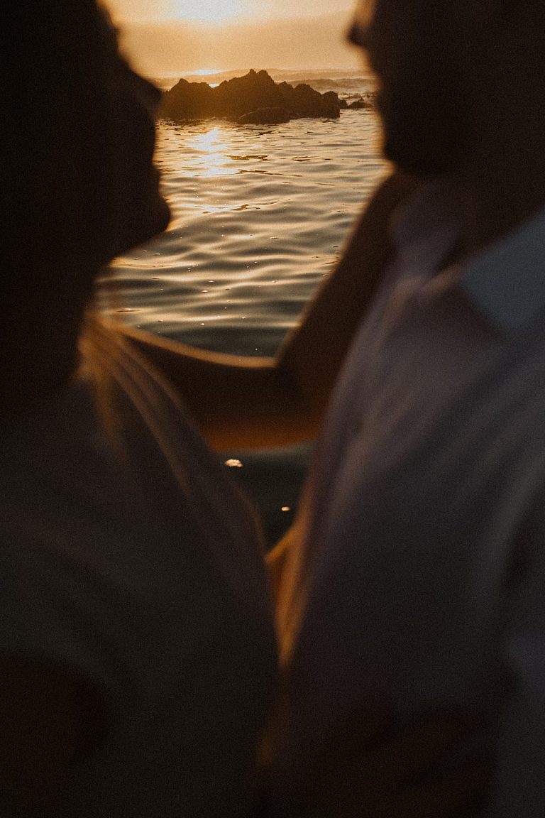 Sunset Beach Photos | Ali & Ryan - Kim Tracey Photography